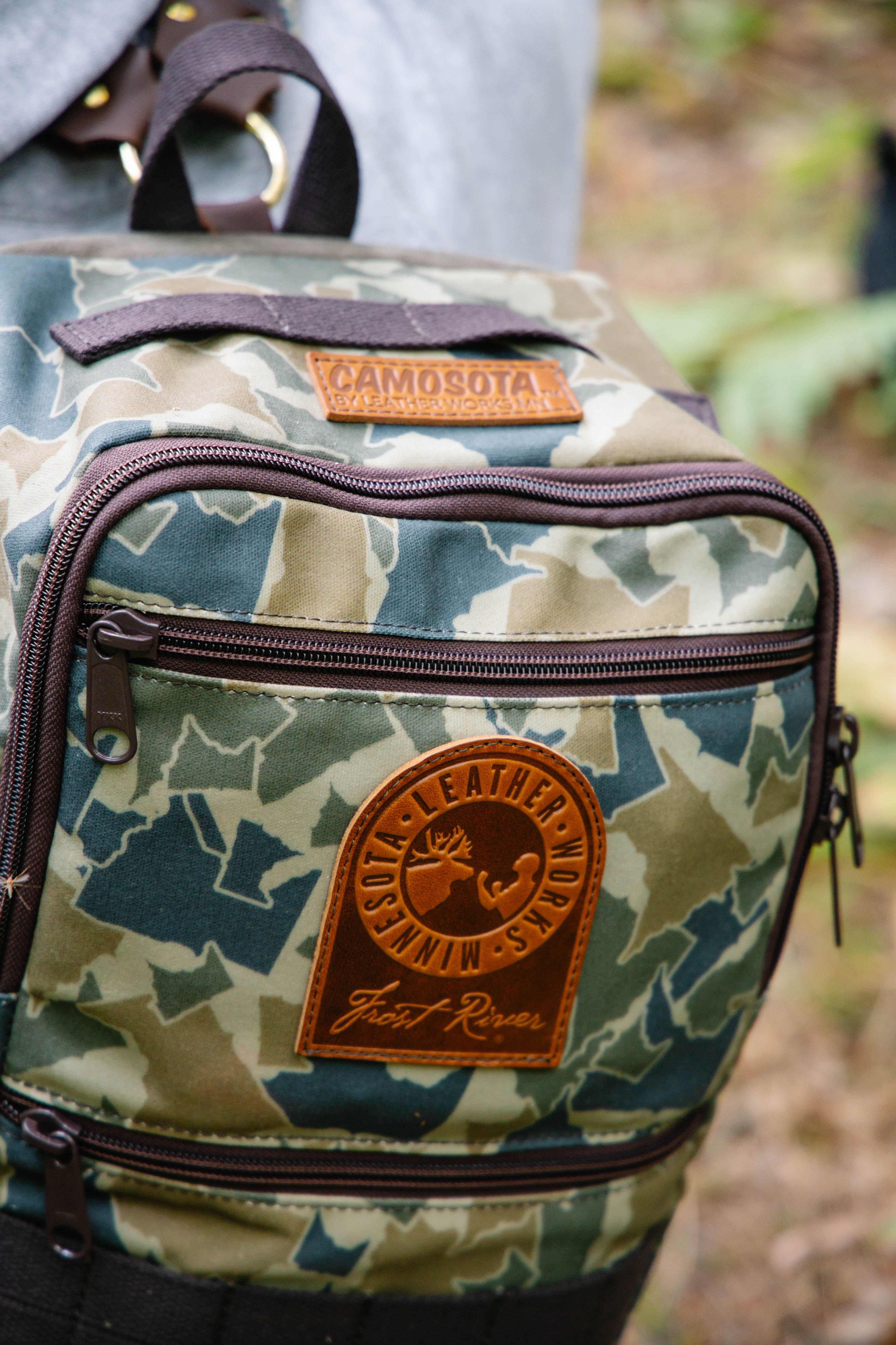 Devil's Kettle - Woodland Camosota – Leather Works Minnesota