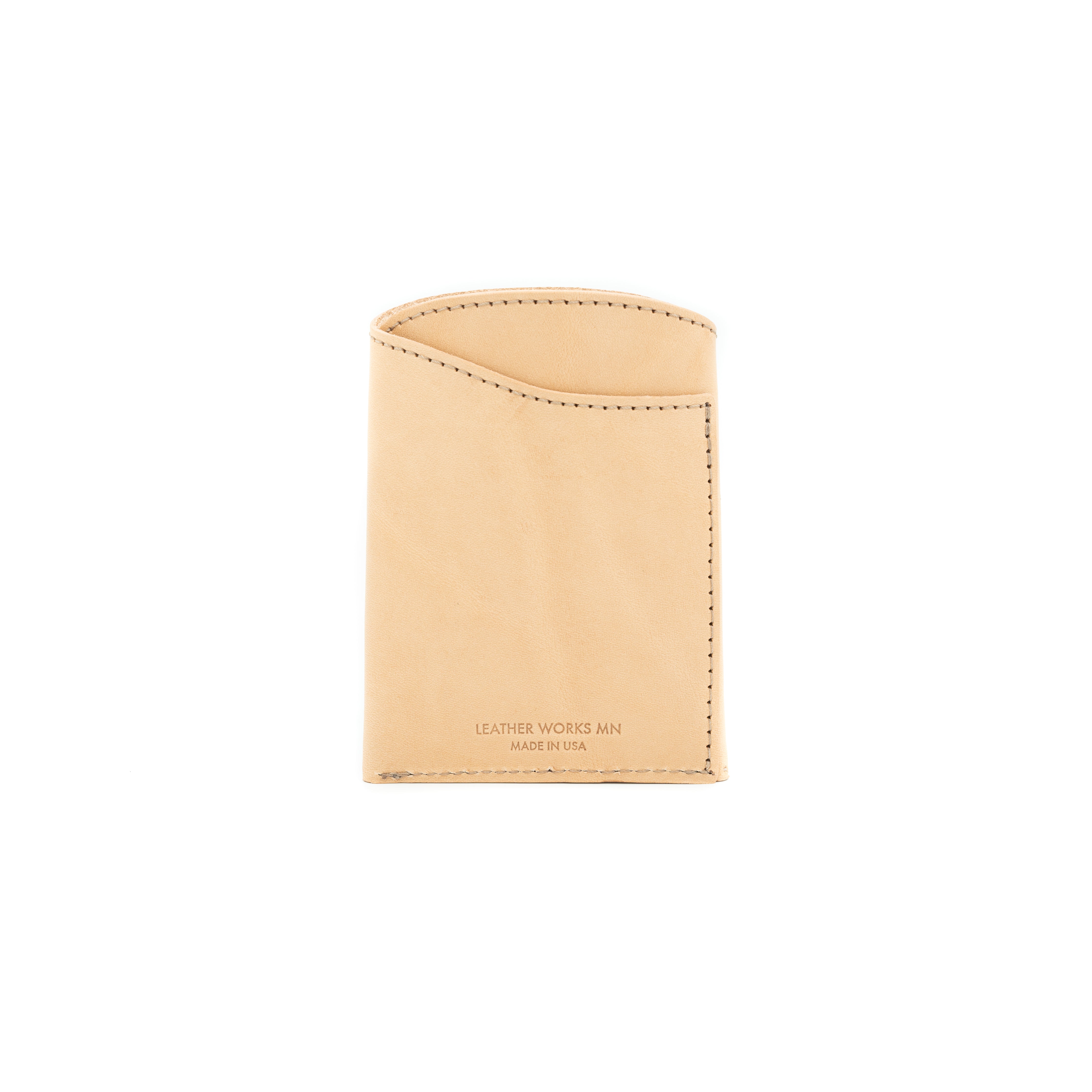 Front Pocket Flap Wallet - Natural – Leather Works Minnesota