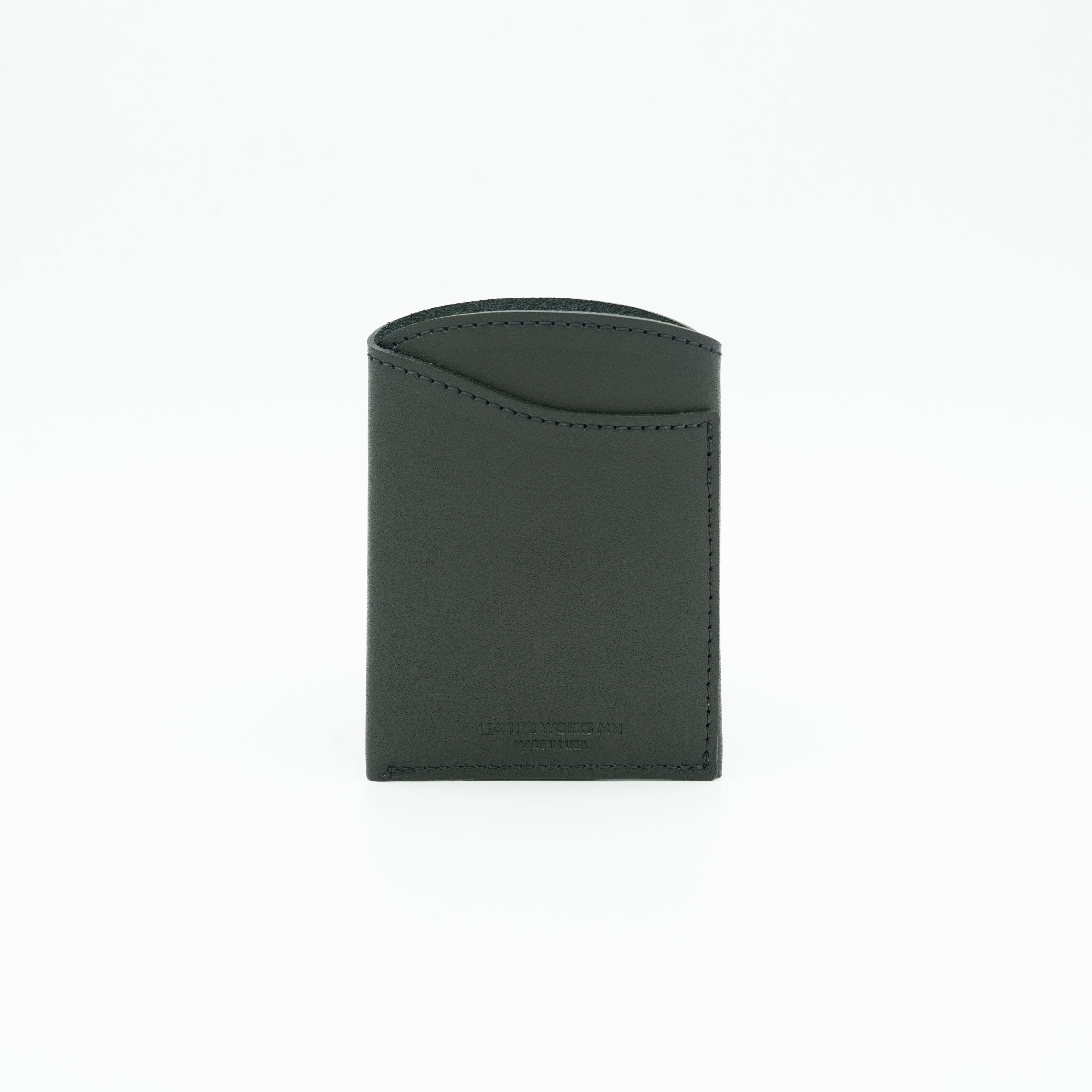 Front Pocket Flap Wallet - Black – Leather Works Minnesota