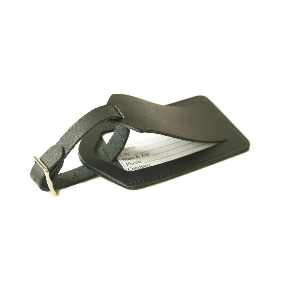 Leather Works Minnesota - Bag Tag - Black